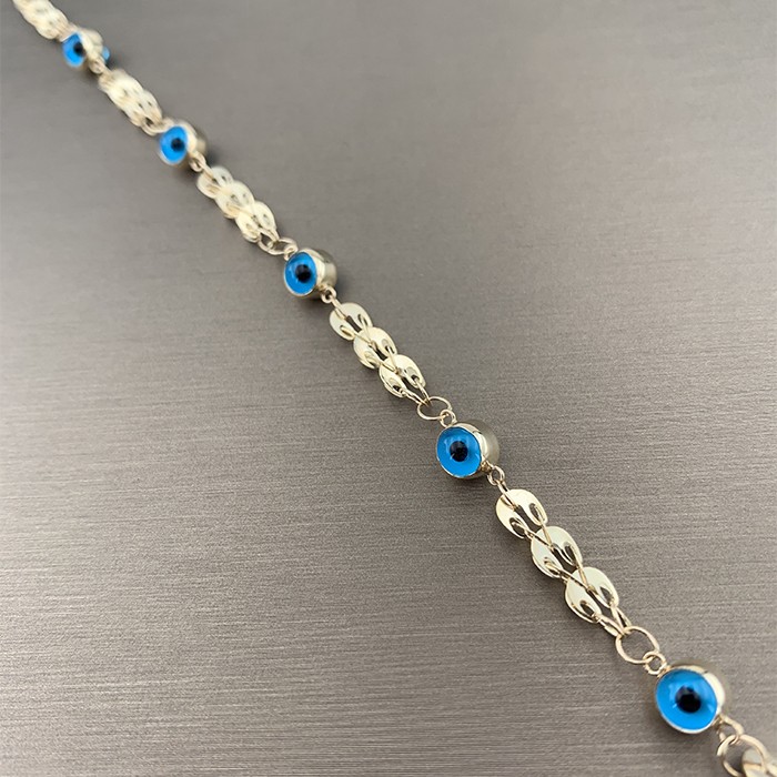 GÖZ BONCUKLU BEŞLİ ALTIN BİLEKLİK